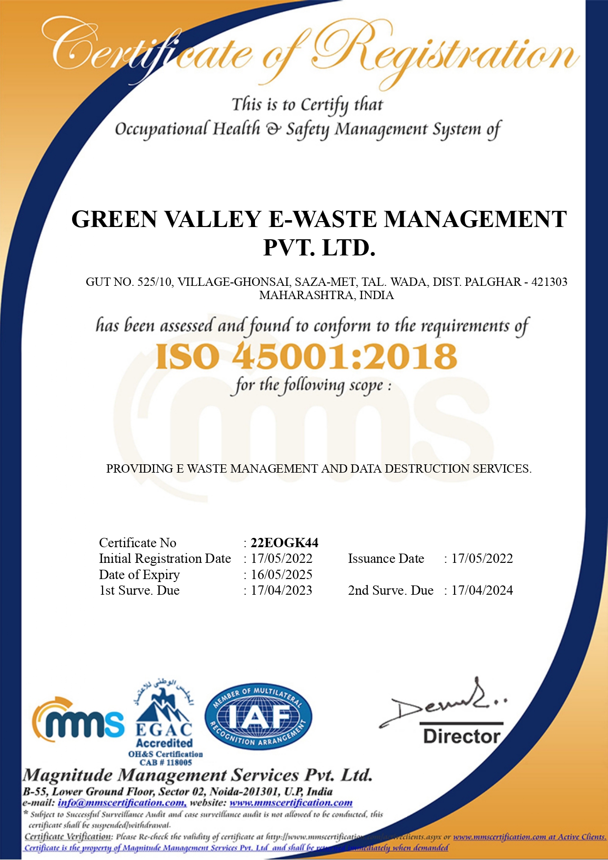Our Certifications – Green Valley
